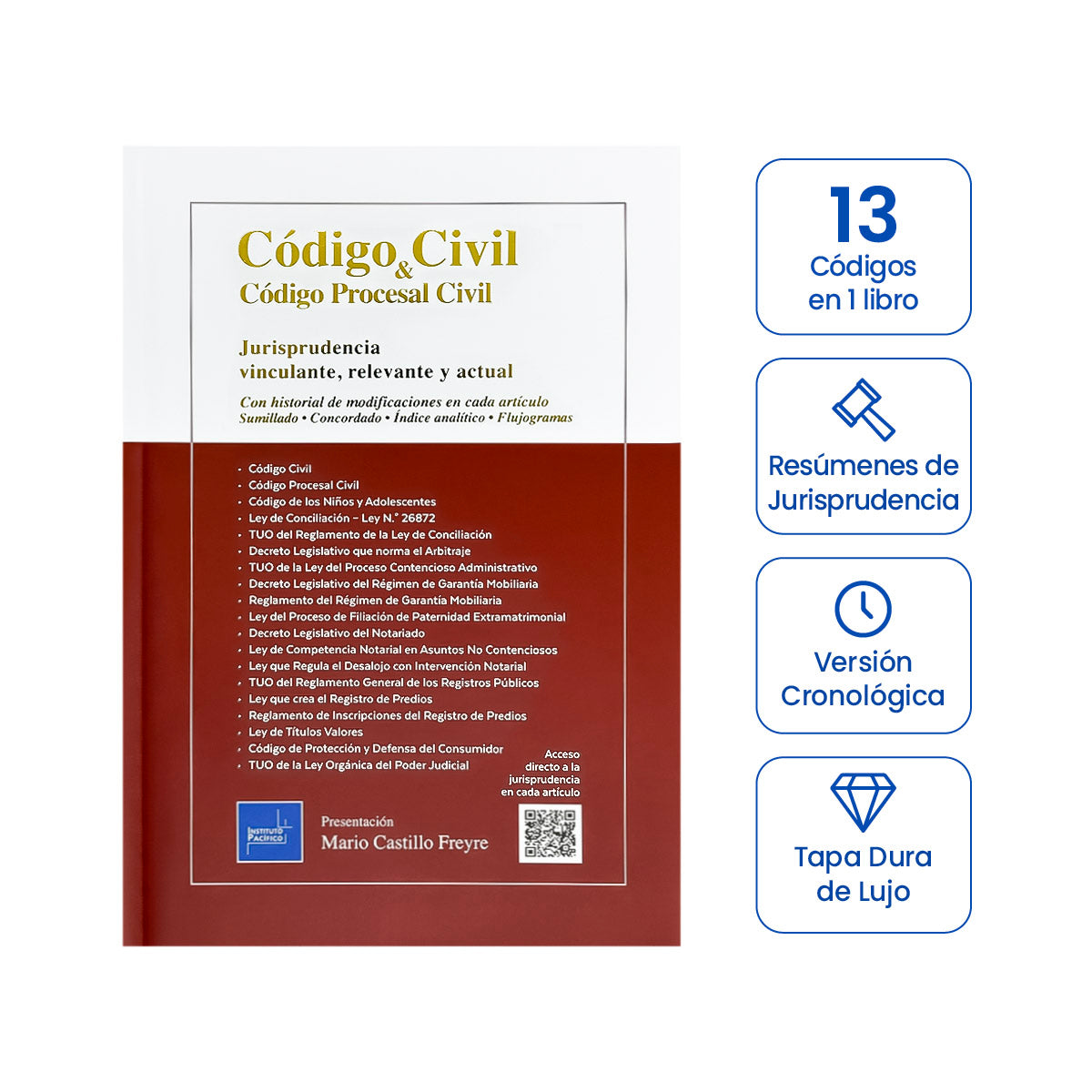 📕 Código Civil Peruano 2024 Instituto Pacífico (Tapa Dura) – Modopro